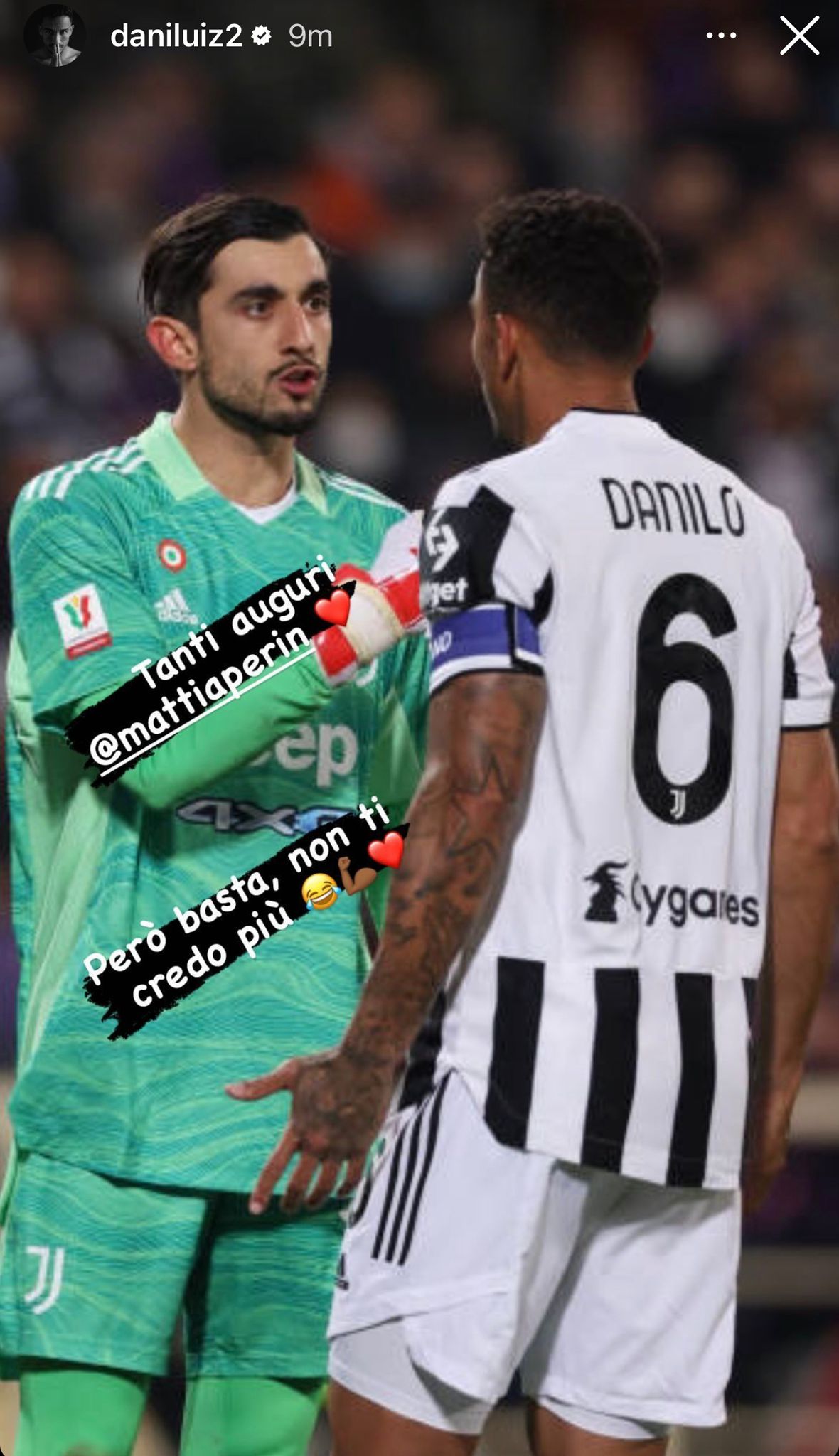 Compleanno Perin, siparietto con Danilo: il messaggio - FOTO