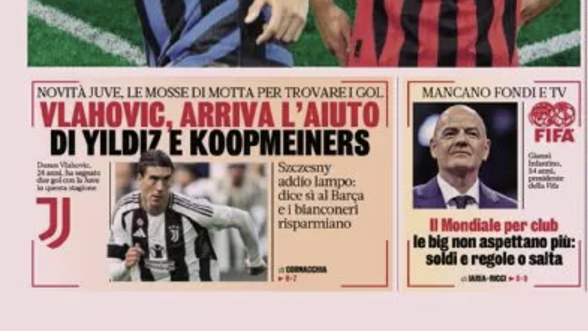 Rassegna stampa Juve: prime pagine quotidiani - 26 settembre