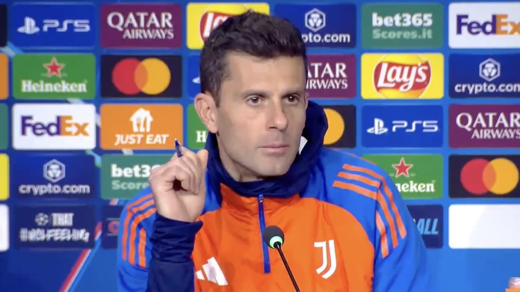 Conferenza stampa Thiago Motta pre Juve Benfica: le parole