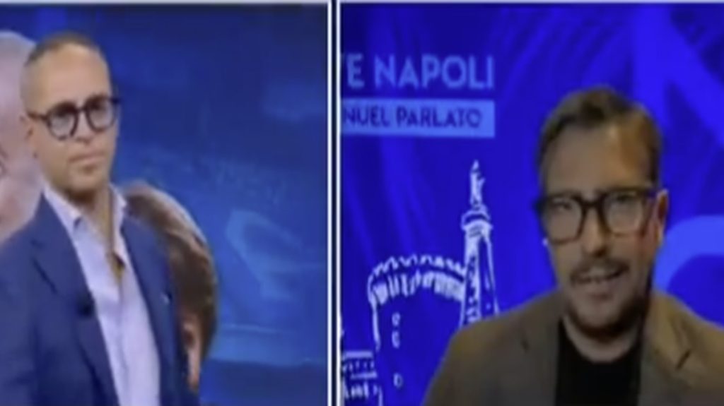 Criscitiello Parlato, caos negli studi di Sportitalia VIDEO