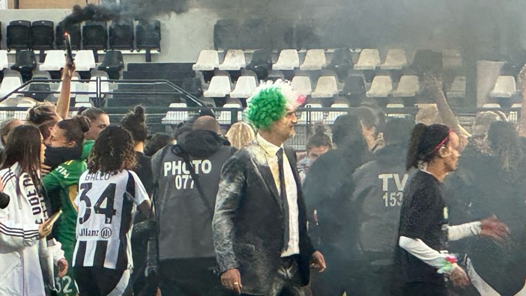 Festa scudetto Juventus Women: tutte le immagini da Biella
