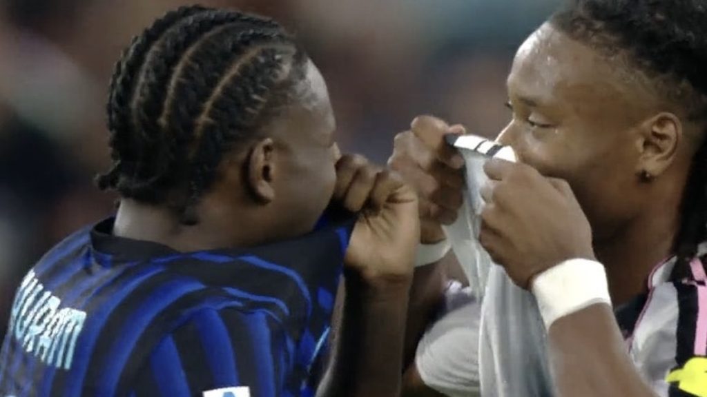 Esultanza Thuram in Juve Inter: il gesto di Marcus