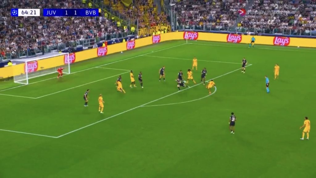 Gol Nmecha: il Borussia Dortmund torna avanti allo Stadium