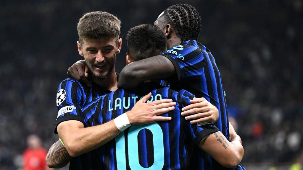 Inter Slavia Praga 3-0: Lautaro Martinez e Dumfries show