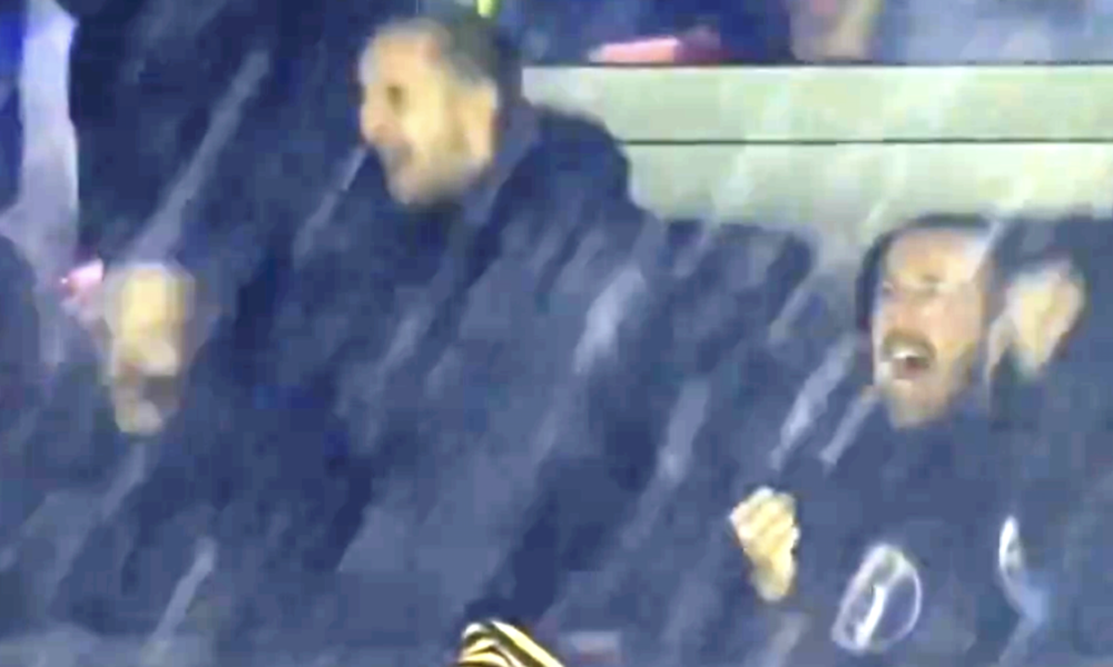 Chiellini scatenato in tribuna al gol di Openda - FOTO